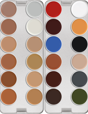 Kryolan SUPRACOLOR PALETTE 24 COLORS – TILT Professional Makeup